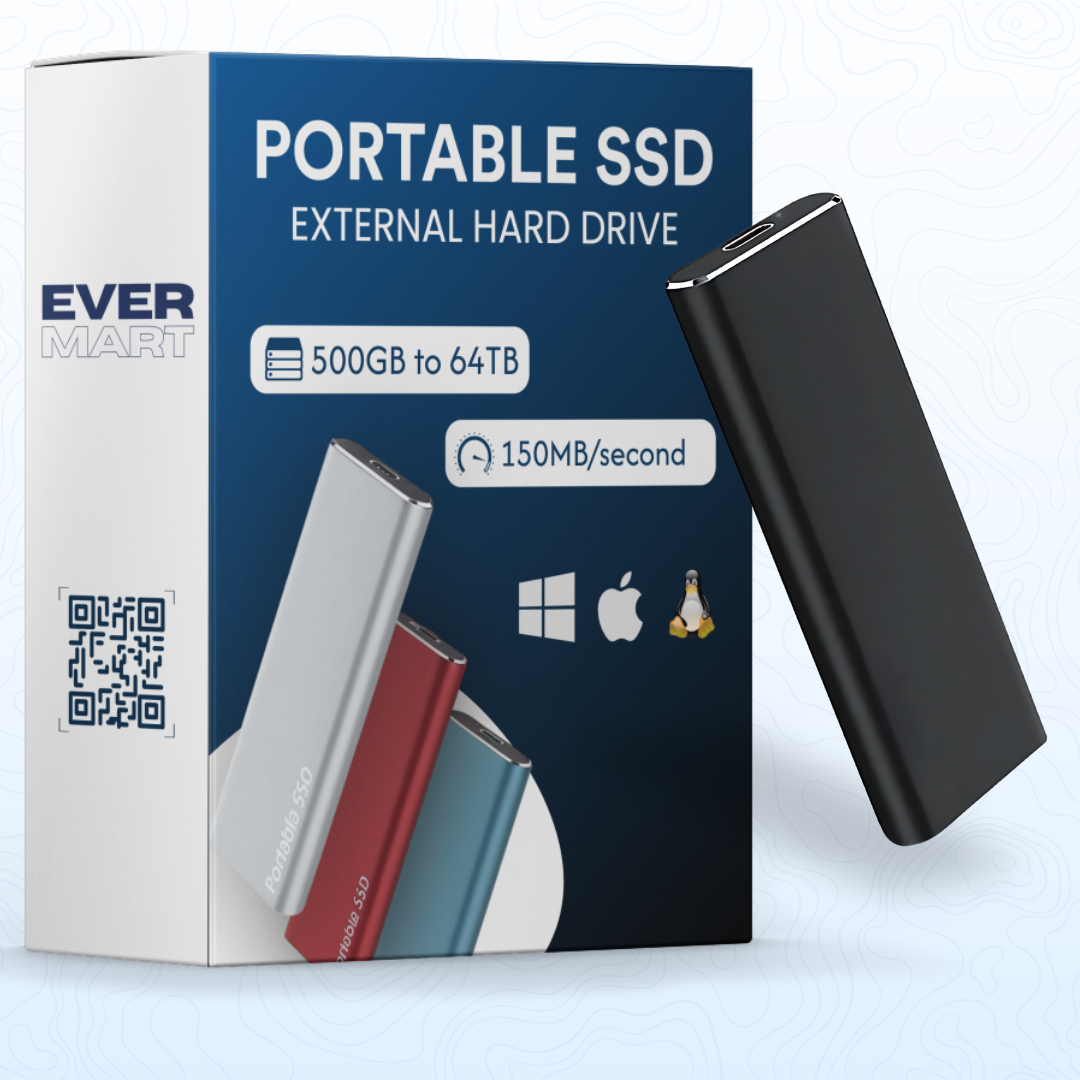 Portable SSD - Up to 64TB - Fast External Hard Drive – EVERMART
